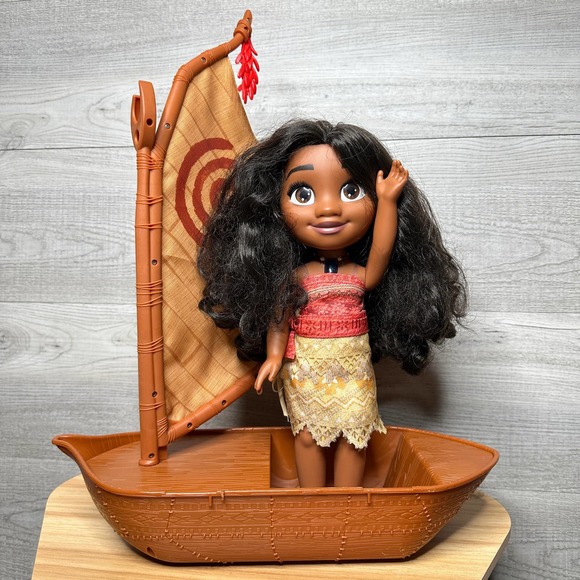 Disney | Toys | Disney Singing And Talking Moana And Canoe Boat | Poshmark